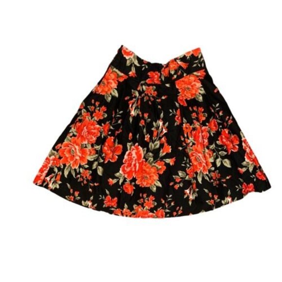 Papermoon | Skirts | Vintage Paper Moon Womens Usa Skirt Size M Floral ...